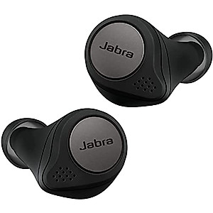 Jabra Elite Active 75t True Wireless Bluetooth Earbuds, Titanium Black – Wireless Earbuds for Running and Sport, Charging Case Included, Active Noise Cancelling Sport Earbuds (Renewed)