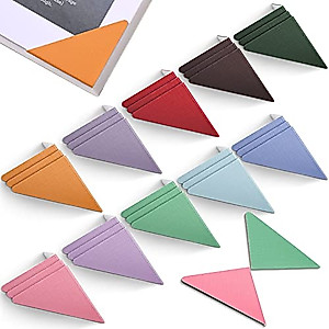 30 Pcs Corner Bookmark Magnetic Bookmarks for Kids Assorted Magnetic Page Corner Bookmarks for Book Lovers, Kids, Teachers, Students, Birthday Graduation Gift 2 Side Printed Triangle Bookmark