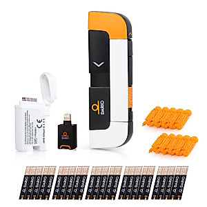 DARIO Smart Glucose Monitor Kit | Test Blood Sugar Levels & Manage Diabetes, Testing Kit Includes: Glucometer with 25 Strips, 10 Sterile lancets (Lightning Adapter - For iPhones Up To 14 Only)
