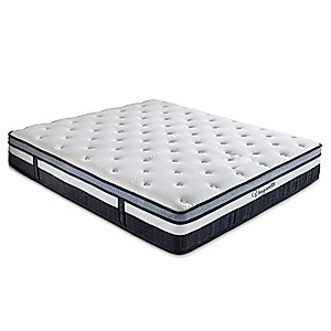 Vesgantti Twin XL Mattress 10 Inch Innerspring Multilayer Hybrid XL Twin Mattress - Ergonomic Design with Memory Foam and Pocket Spring Mattress Twin XL Size - Box Top Series Medium Firm Feel