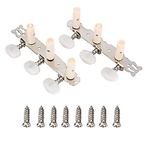VGEBY 6Pcs Guitar Pegs, 3R 3L Machine Heads String Tuning Key Pegs Metal Tuners for Classic Guitar Classical Guitar Tuners Classical Guitar Tuning Machines Classical Guitar Tuning