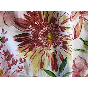 Pink & Gold Sunflowers Crochet Top Double Layer Fall Hanging Towel - Blush Cotton Crochet Top