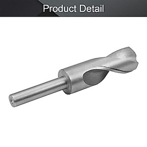 Utoolmart 130mm-155mm Length 1/2 inches High-Speed Steel Metal Twist Drill Bit Shank/Retractor Drill Bit Set Tool Straight Shank Rolling Process 26mm Drill Bit Diameter Milling Process 1 pcs