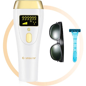 Gransumr IPL Laser Hair Removal Device At-Home Permanent Painless Hair Remover for Women and Men Best Whole Body Facial Face Armpits Back Legs Arms Face Bikini Line