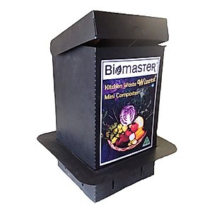 Kitchen Waste Wizard Mini Composter (100% Recycled Material, 10” Width x 18” Height)
