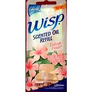 Glade Wisp Flameless Candle Scented Oil Delicate Petals (2 Packages)