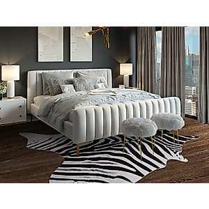 Guyi Rare Large Zebra Rug 7.6X 6.2 ft Faux Cowhide Rug Large Aesthetic Rugs for Bedroom Living Room Dining Room Animal Rug Cowhide Rug (White Zebra Rug, XXL(7.6x6.2 ft))