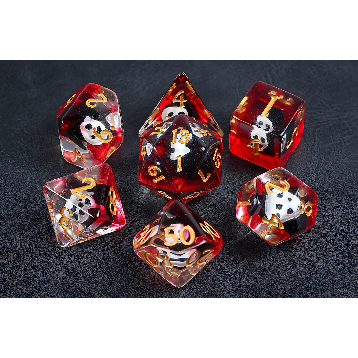 3DEGOS Horror Boogeyman of Evil DND Dice Set for Dungeons and Dragons Gifts, D&D, D and D, Pathfinder, Accessories, D20, Polyhedral, Resin Dice, Metal, Dice Tray, Tower, Bag, Box