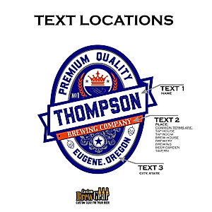 Custom Brew Gear Personalized Beer Tap Handle-Classic Logo Edition, Laser Engraved Sides