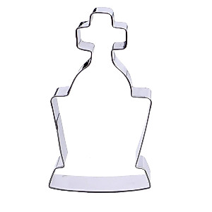 Halloween Graveyard Tombstone Cookie Cutter, Premium Food Grade Stainless Steel, Dishwasher Safe