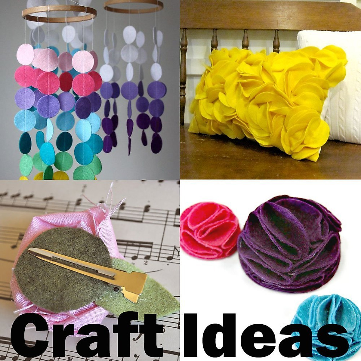 Playfully Ever After 3 Inch Stiff Felt Stars 35pc (Green)