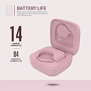 TIKTOK Bluetooth Remote Control, Kindle App Page Turner, Camera Selfie Remote, Tiktok Scrolling Ring for iPhone iPad iOS, Android (Pink)