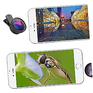 Smartphon 1 Set 2 Telephoto Lens Phone Lens Smartphones Wide Angle Lens Cellphone Cell Phone Video Lens Mobile Camera Lens Camera Lens Cell Phone Camera Lens SLR