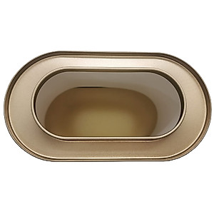 3-Pack Large Tea Tins for Loose Tea With Lid - Metal Sealed Jar Tea Canister Oval Shape 3.53~7oz Small Tin Cans Loose Tea Storage Kitchen Canisters Tea Bag Organizer, Coffee, Candy, Herbs Canister