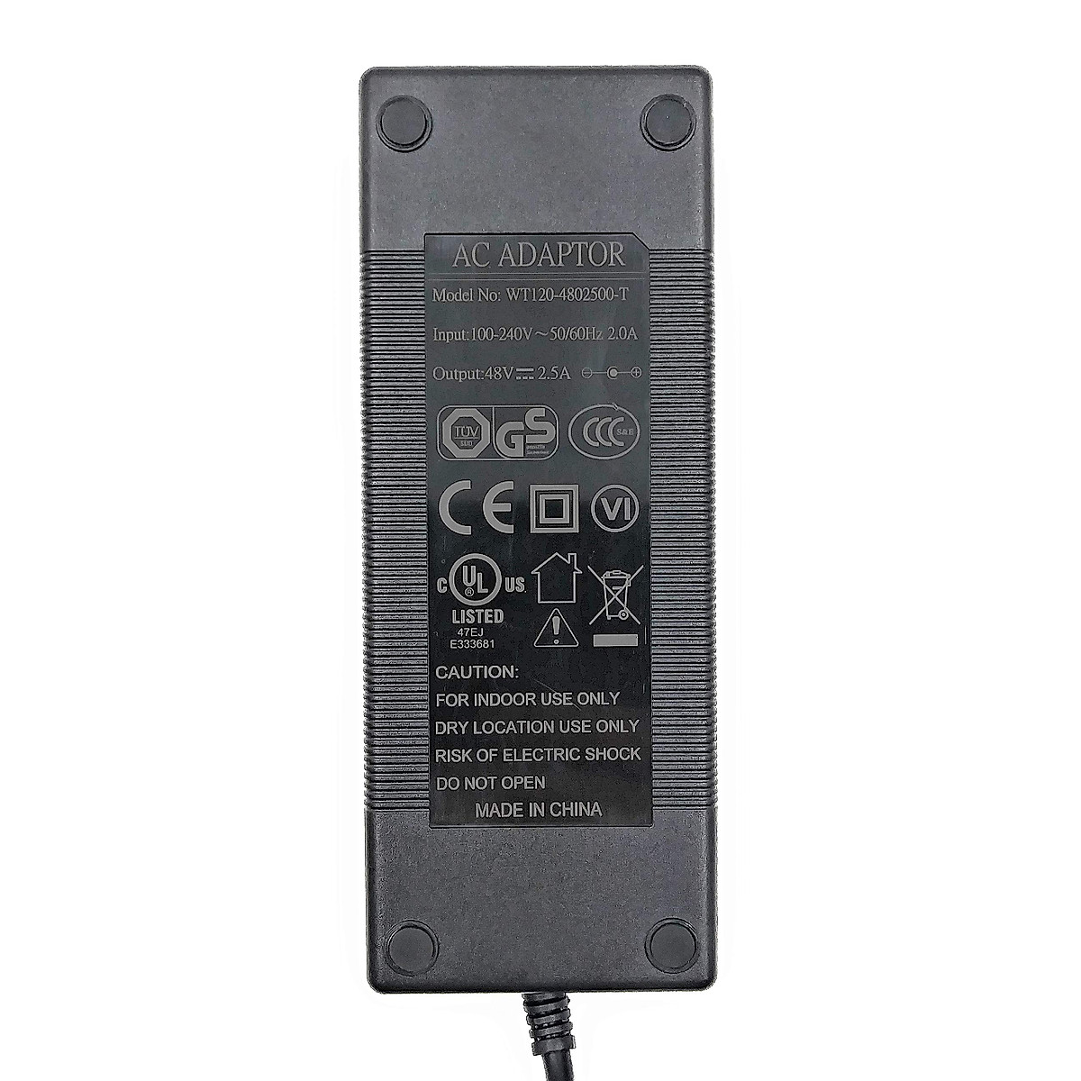 PoE Texas UL/CE/FCC Certified DC Power Supply | 24, 48 and 56 Volt DC for Power Over Ethernet Applications (48 Volt 2.5 Amp 120 Watt)