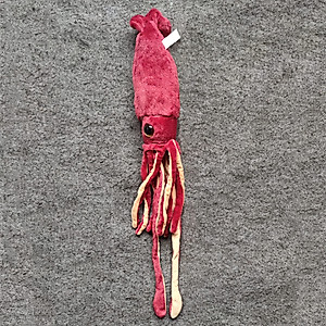 Nohito Large Giant Red Squid Stuffed Animal Plush Pillow Toy Realistic King Colossal Squid Octopus Cuttlefish Plushie Doll (Red, M)