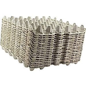 Cornucopia 30-Count Egg Flats (18 Trays); Biodegradable Recycled Material Chicken Egg Cartons, Each Holds 30 Eggs