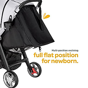 Larktale chit Chat Plus | Lightweight Full-Featured Stroller for Newborns and Toddlers | Compact Folding Stroller for Travel Featuring Eco-Friendly Materials and One-Handed Steering, Nightcliff Stone