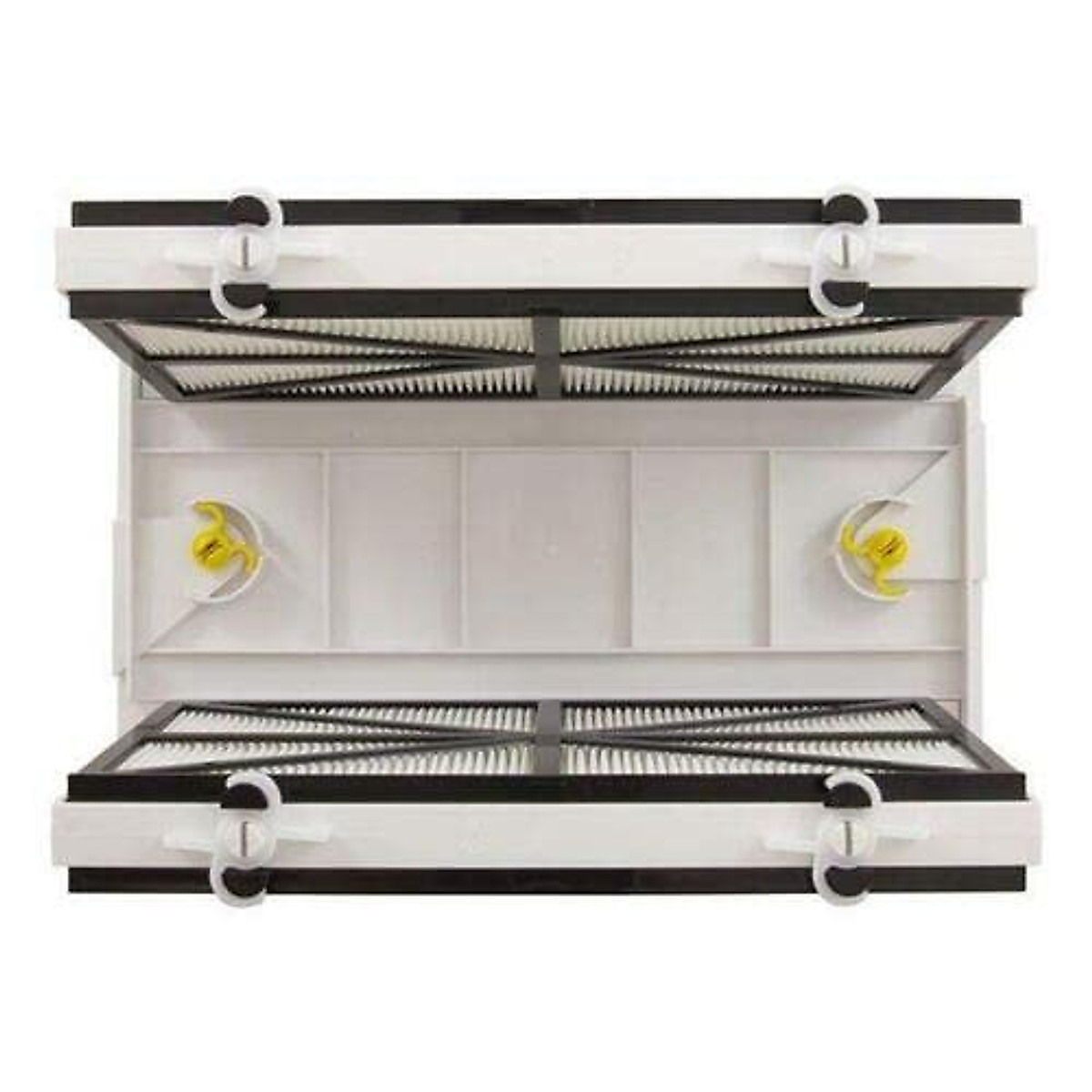 Dolphin 9991414-ASSY Bottom Lid Cartridge Assembly & 4 Filters Maytronics Fits Dolphin Deluxe 4, Deluxe 5, Triton, Nautilus and Premier model robotic pool cleaners.