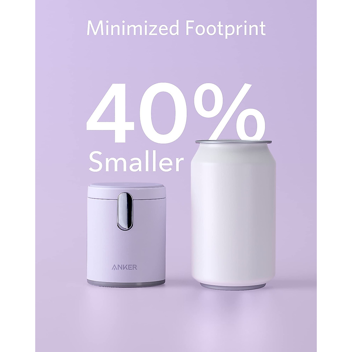 Anker Magnetic 623 MagGo 2-in-1 Wireless Charging Station with 20W USB-C Charger, for iPhone 14/14 Pro/14 Pro Max/13/13 Pro Max, AirPods Pro (Lilac Purple)