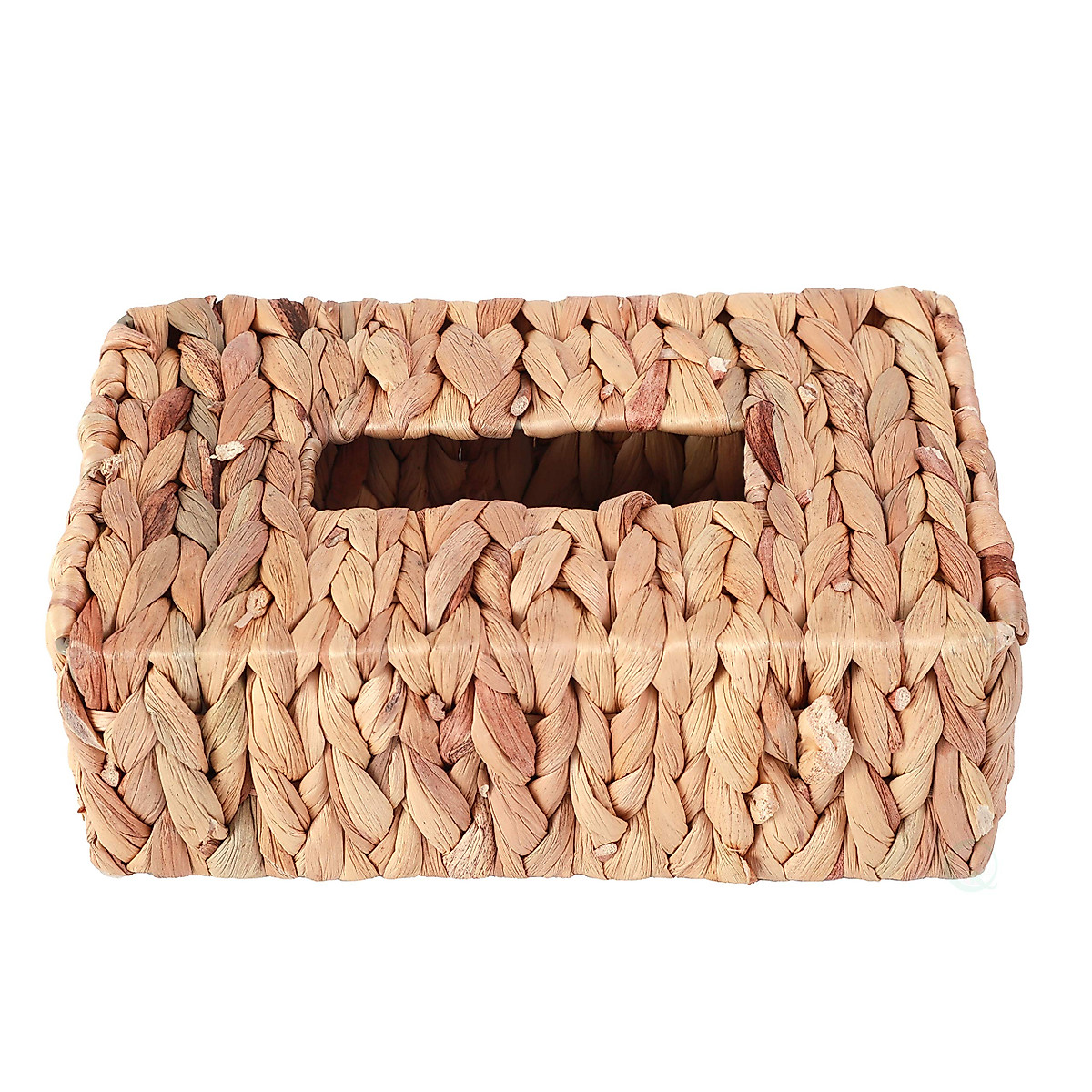 Vintiquewise Water Hyacinth Wicker Tissue Box Cover (Rectangle)