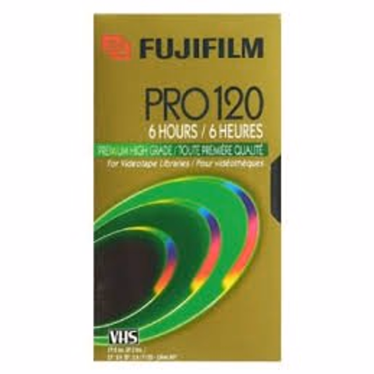 VHS Fuji PRO T-120 High-grade Recordable VHS Cassette Tapes (2 Pack)