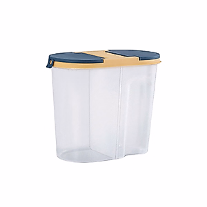 Food Storage Container with Pour Spout and Lids Airtight Clear Storage for Kitchen and Pantry Portable Organizer for Spaghetti Rice Cooker Pasta Cereal Spices Dry Goods Coffee Beans Sugar