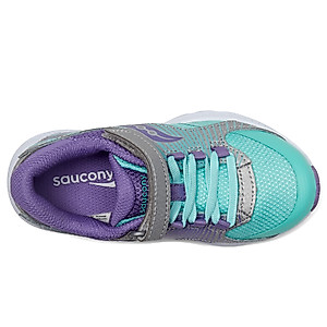 Saucony® Kids Velocer A/C Summer Shoes for Kids – Molded EVA Construction – Rubber Outsole (Little Kid/Big Kid) Mint/Purple 2 Little Kid M