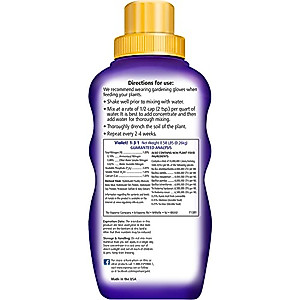 Espoma Organic Violet! 8-Ounce Concentrated Plant Food – Plant Fertilizer and Bloom Booster for All Violets and Indoor Flowering Plants. Promotes Vigorous Growth and Blooming.