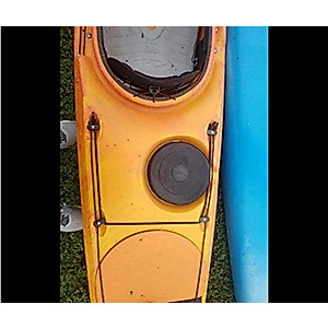 Huthbrother Kayak Valley Size 9" Dia Outside & 7.5" Inside Diameter Round Hatch Cover Compatible with V C P Valley Sea Kayak,Black