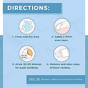 Numb Master 5% Lidocaine Topical Numbing Cream with Aloe, Vitamin E, 1 Oz Maximum Strength Topical Anesthetic Cream Pain Relief Cream for Hemorrhoid with Child Resistant Cap