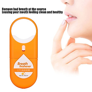 Mouth Spray, Oral Care Spray Cleaner to Eliminate Bad Breath Fine Mist Breath Aerosol Breath Cleaner for Salt(Orange flavor)