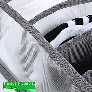 Pack of 3 Closet Organizers and Storage Set Compartment Foldable Underwear Storage Box, There Are 6/7/11 Compartment Nylon Compartments, Can Hold Socks, Bras, Underwear