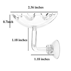 JZMYXA Shrimp Feeding Dish Shrimp Feed Dish, High Transparent Acrylic Material