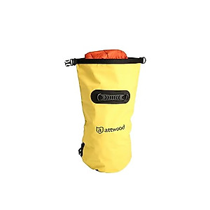 Attwood 11897-2 20 Liter Dry Bag Roll Top for Boating, Kayaking, Camping, Swimming, and Fishing, Yellow