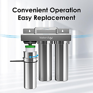 Waterdrop P1 Under Sink PP Water Filter, Replacement for TST-UF Ultra-Filtration Under Sink Water Filter System, 1 Pack