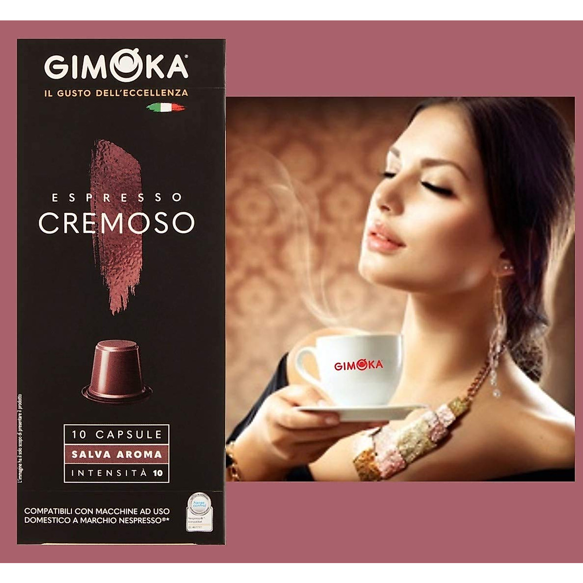 Gimoka 100 pack Coffee Capsule Compatible with the Nespresso OriginaLine Machine Variety pack