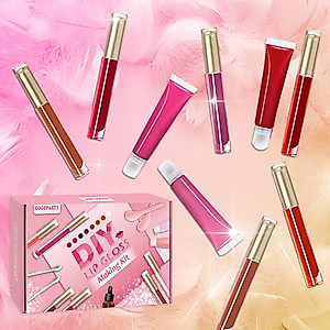 GOGOPARTY DIY Lip Gloss Base Making Kit, Creations Fun Makeup Gift Set for Women Girls to Create Moisturizing and Shiny Lip Gloss