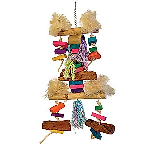 Prevue Pet Products Preen & Pacify Bodacious Bites Fluff N Stuff Bird Toy 62472