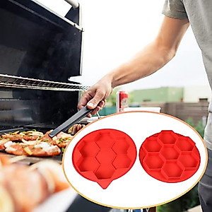 MYLAIM Hamburger Patty Maker,Silicone Burger Press And Freezer Container,7 In 1 Small Multiple Burger Shaper Mold,Meat Slider Shape Trays,Ground Beef Freezer Storage Containers