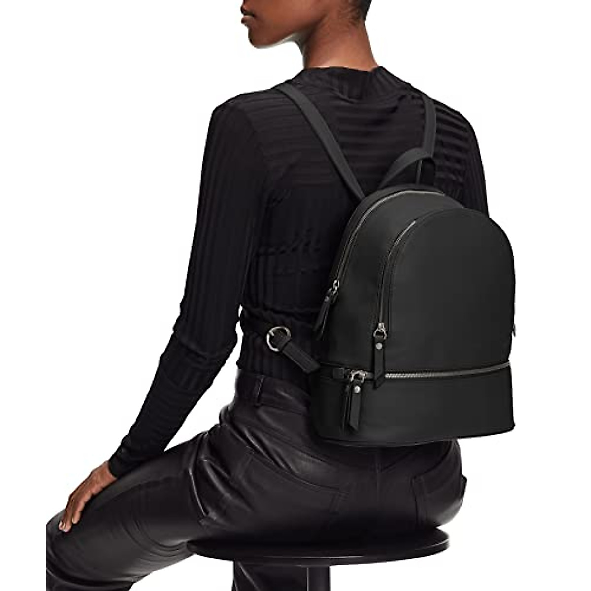 Liebeskind Berlin Women's Alita Backpack Carry-On Luggage, Black, Medium