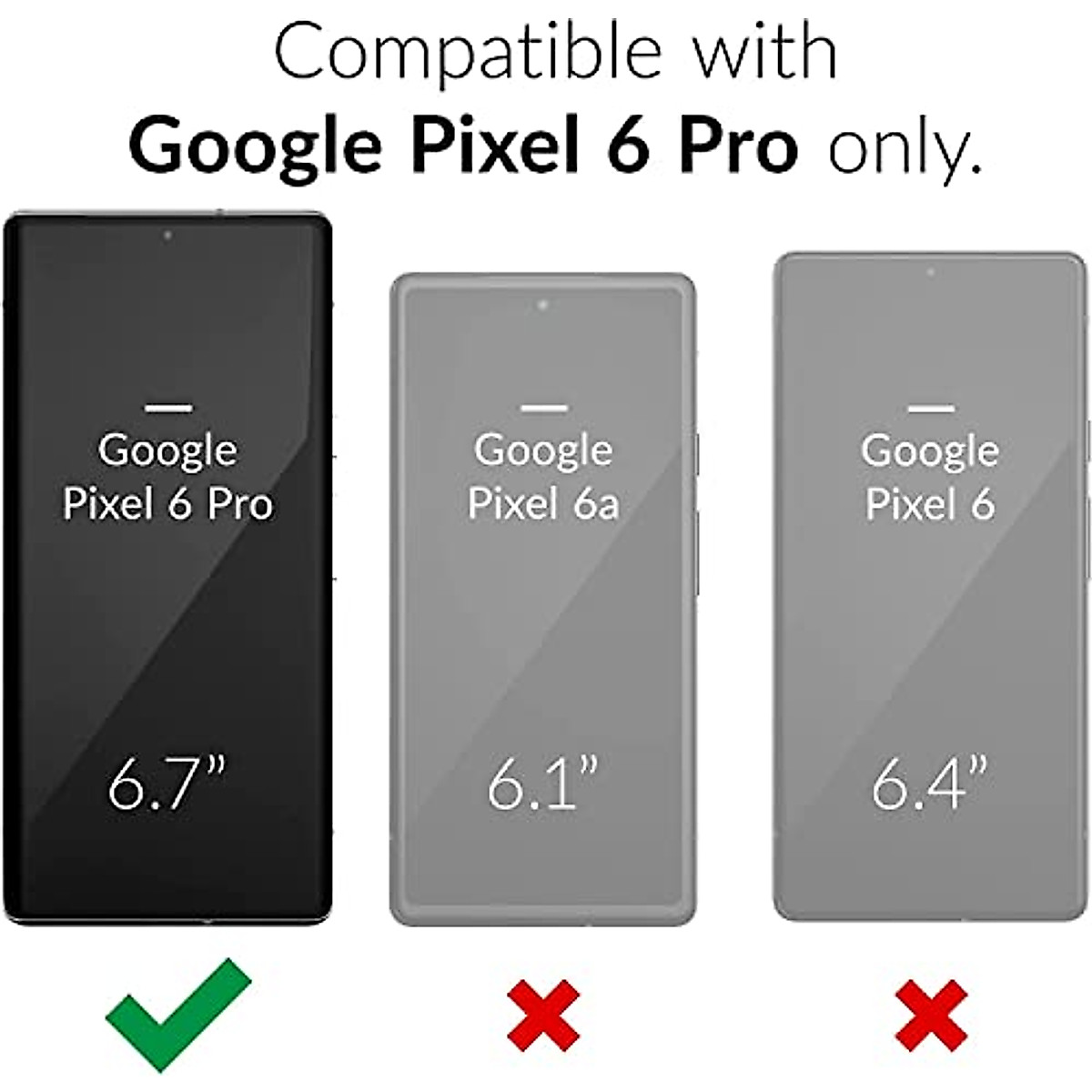 oakxco Google Pixel 6 Pro Magnetic Case Clear, Compatible with Magsafe Charging, Slim Fit Protective Phone Case for Pixel 6 Pro, Shockproof Soft Silicone TPU Bumper&Hard PC, Crystal Clear Anti-Yellow