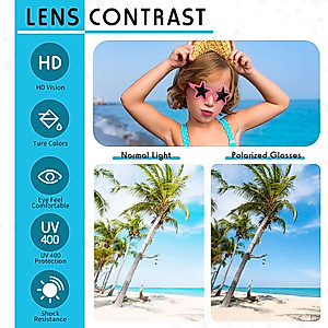 Frienda 24 Pairs Kids Star Sunglasses Neon Star Sunglasses Star Glasses for Summer Beach Pool Birthday Party Favors(Multicolor)