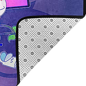 Bfdi Battle for Dream Anime Rug Soft Flannel Carpet 3D Non-Slip Area Rug Art Floor Mat Doormats Decorative Rugs for Bedroom Living Room 36"X24"