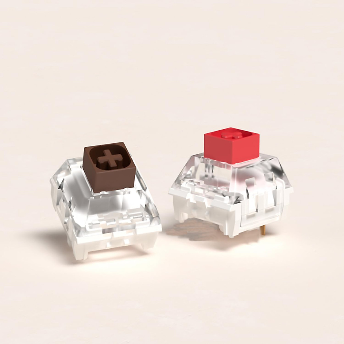 DRAOZA Kailh Box Brown Switch for Mechanical Gaming Keyboard 3 Pin Plate Mounted/RGB/SMD Waterproof MX Lever Switch (108pcs Brown Switch)