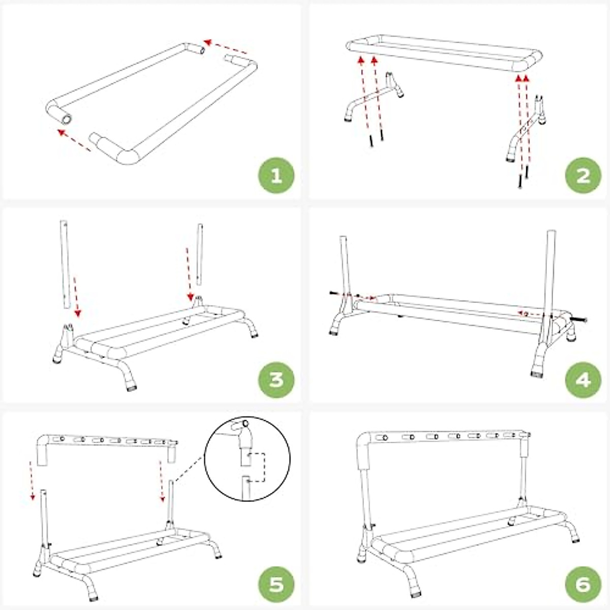 AW 7 Seven Holder Multi Guitar Folding Stand Band Stage Bass Acoustic Guitar Display Rack