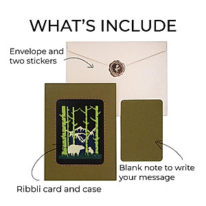 Ribbli Bear 3D Greeting Pop Up Card - Birthday Card,Mothers Day Card,Fathers Day Card,Thank You Card,Animal Card,Camping Card | with Envelope