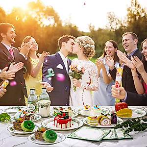 Decodinli 100 PCS Greenery Party Supplies, Greenery themed Disposable Plates and Napkins for Bridal Shower Decorations, Birthday, Baby Shower, Gender Neutral, Serves 20