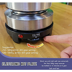 BEAUTI4U Soap Making Kit for Adults - Soap Making Supplies Heating Furnace - DIY Soap Making Kit for Adults Electric Furnace