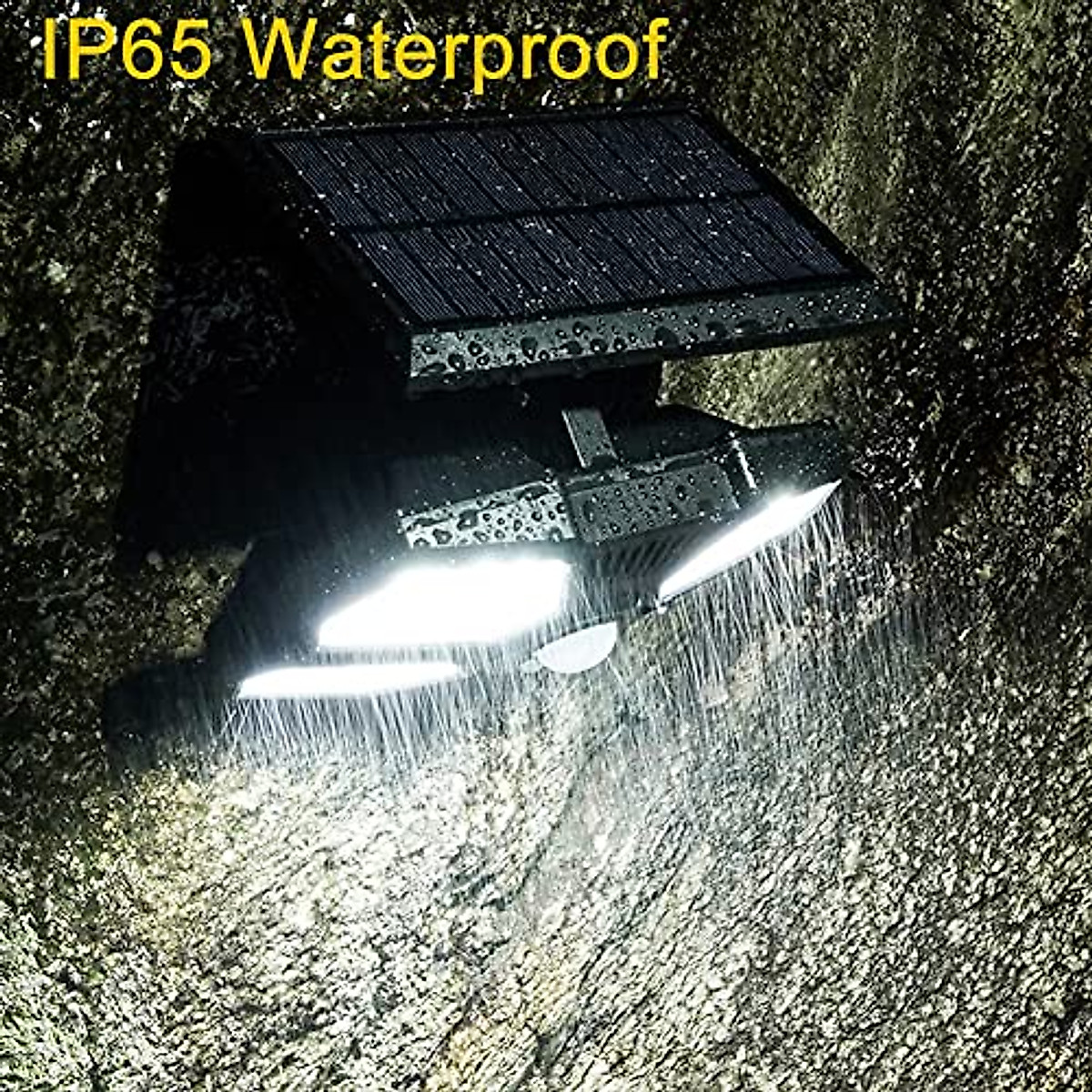Aolyty Solar Lights Outdoor, 3 Working Modes Solar Motion Sensor Security Light with Remote Control,180 Bright COB LED 1500LM Flood Lights 6500K for Yard, Garden, Garage, Walkway, Driveway